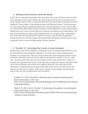 Sex And Gender Research Pdf 1 Affirming Sexual Orientation And Gender Identity In The 1980s