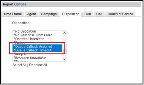 Reporting Searching For Queue Callbacks That Were Not Called Back