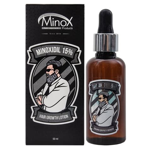 Лосьйон для росту волосся та бороди minoxidil 15% 50 мл