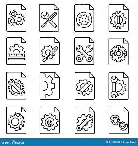 Technical Documentation Icon Vector Manual Illustration Sign