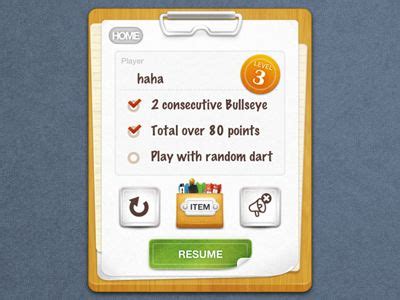 Let S Dart Menu Screen Game Ui Design Game Ui Game Interface