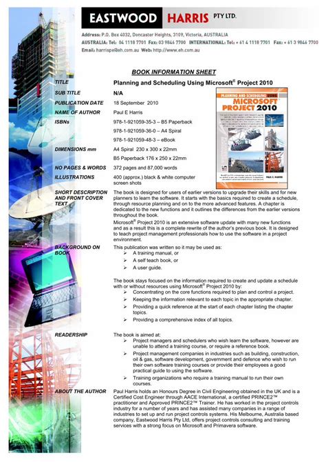 pdf planning and scheduling using microsoft project 2010eastwoodharris