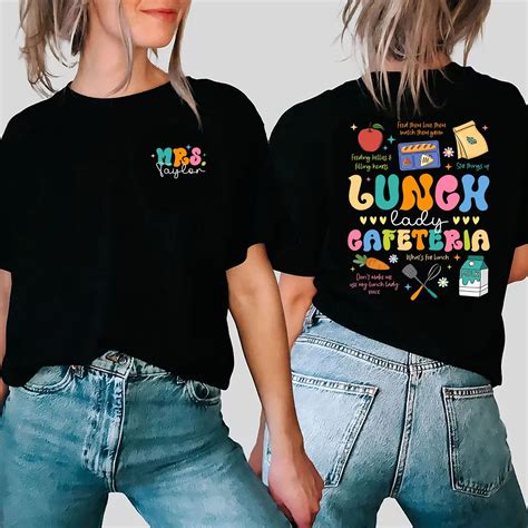 Personalized Lunch Lady Shirt Lunch Lady Appreciation T Shirt Food