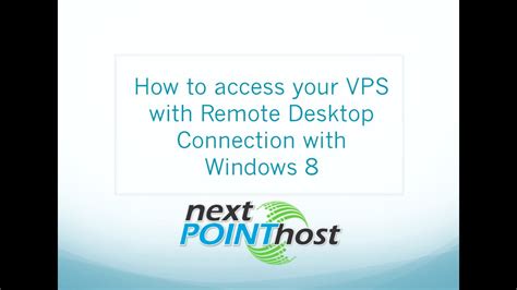 How To Access Your Forex Vps With Remote Desktop Connection On Windows Os Youtube
