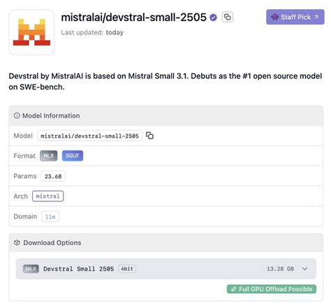 mistral ai releases devstral 24b parameter open source coding model with swe bench 46 8 score