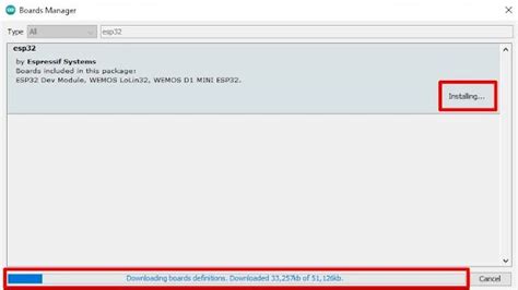 Installing The Esp32 Board Add On In Arduino Ide Windows Linux Mac Os