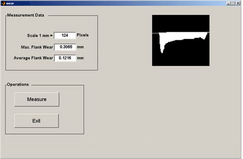 Wear Measurement Dialog Box And The Wear Data Download Scientific