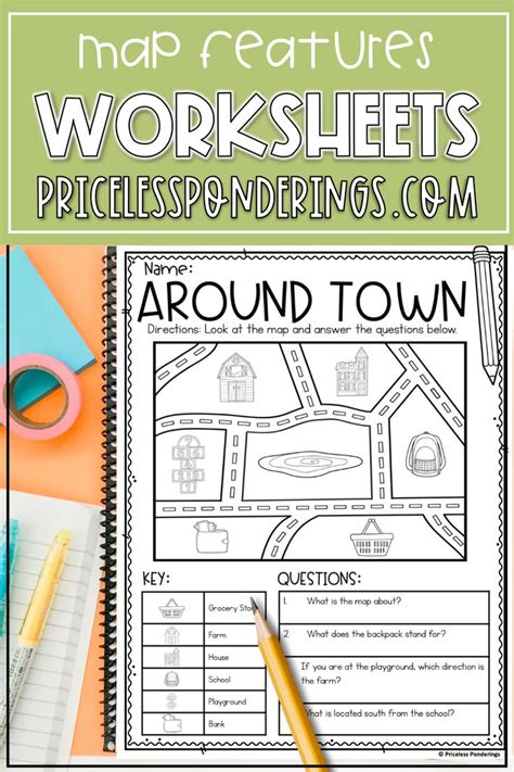 Nd Grade Map Skills And Map Features Worksheets Reading A Map Activities Map Skills