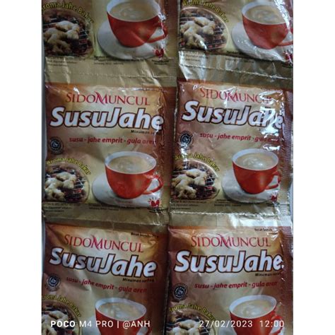 Jual Minuman Bubuk Instan Sidomuncul Susu Jahe 27g 10 Bungkus