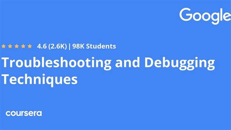 Troubleshooting And Debugging Techniquesweek 1 Youtube