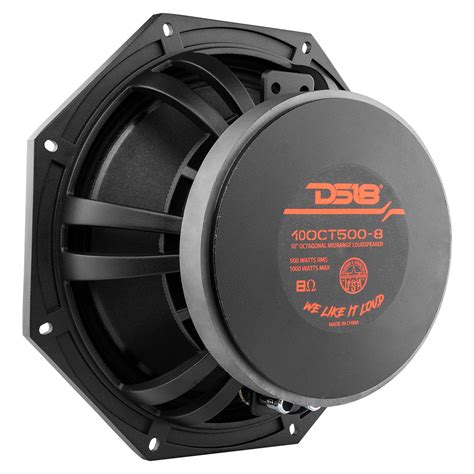Ds18 10oct500 8 Pro Octagon 10 Mid Range Loudspeaker 1000 Watts Max