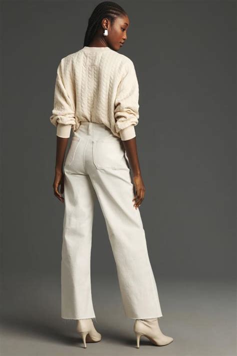 Paige Anessa Utility 하이라이즈 크롭 와이드 레그 진 앤트로폴로지 한국 공식 스토어 유니크한 여성 패션 및 라이프스타일 편집샵 200개이상의