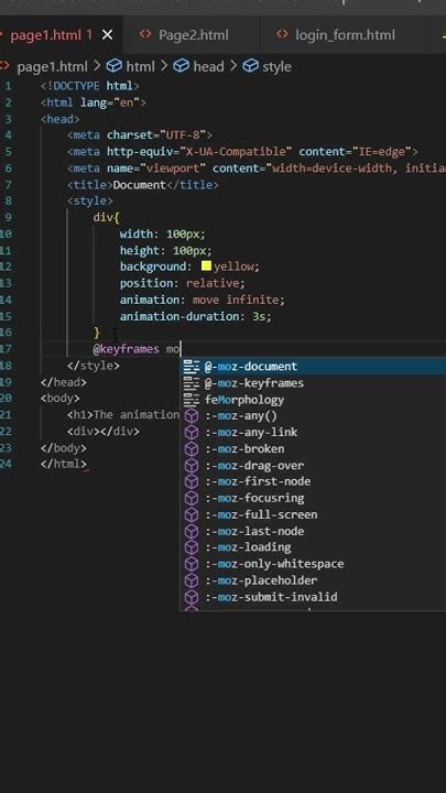 how to use animation duration property in css shorts css animation youtube