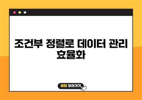 엑셀 vba로 데이터 자동 정리 정렬 필터링 복사 스크립트 작성법 엑셀ok