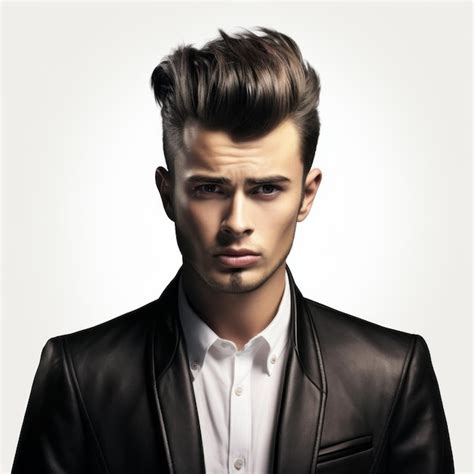 Premium Photo Stylish Male Hairstyles A Fusion Of Boldness And Grace