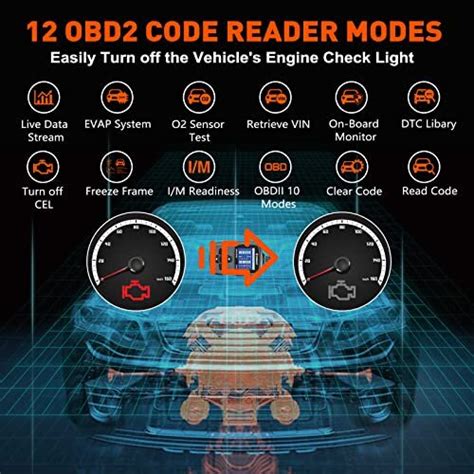 Scan Tool Sc204 Obd2 Scanner Check Engine Light Code Reader With Reset