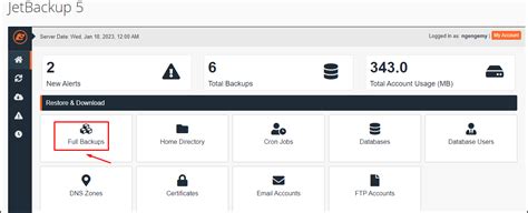 Cara Backup Dan Restore Akun Cpanel Menggunakan Jetbackup Hostdataid