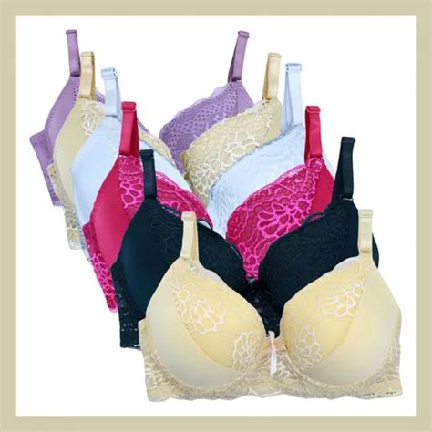 6 Brasieres Paquete Surtido Sostén Con Varilla Sexy Copa Pre Envío Gratis