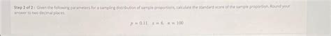 Solved Step Of Given The Following Parameters For A Chegg