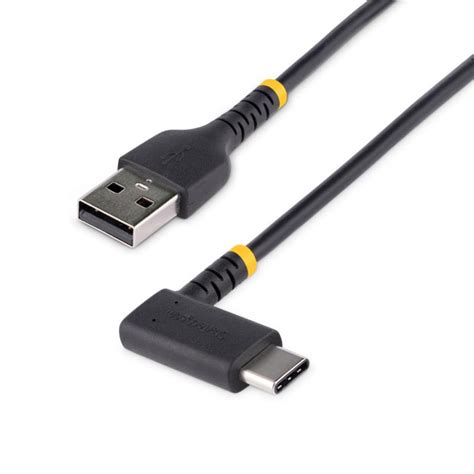 StarTech 1 Meter USB A Naar C Oplaadkabel Haakse USB C Kabel