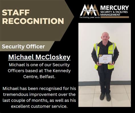 Mercury Security And Facilities Management On Linkedin Staffappreciation Security Belfast