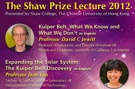 The Shaw Prize Lecture In Astronomy 2012 The Shaw Prize