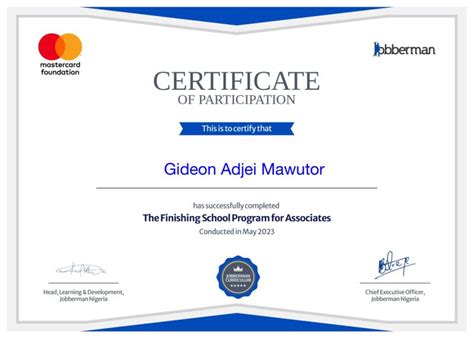 Gideon Adjei Mawutor On Linkedin Mastercardfoundation Jobberman