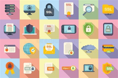 Ssl Security Certificate Stock Illustrations 1 962 Ssl Security