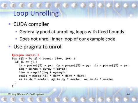 Ppt Writing Efficient Cuda Programs Powerpoint Presentation Free