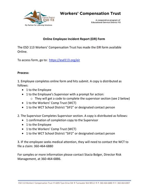 Fillable Online Eir Forms Fax Email Print Pdffiller