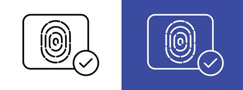 Fingerprint Biometric Icon Ideal For Security And Authentication Themes