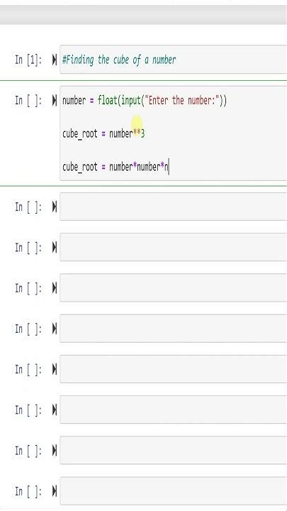 Python Program To Calculate The Cube Root Of A Number Youtube