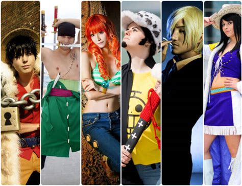 Cosplayer As Characters Monkey Luffy Sanji Nami Tony Tony Chopper