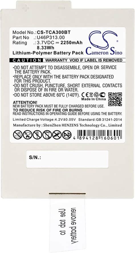 Amazon Com FYIOGXG Cameron Sino Battery For Technicolor TCA COM Xfinity IControl Technicolor