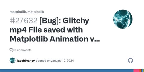 Bug Glitchy Mp4 File Saved With Matplotlib Animation Via Ffmpeg