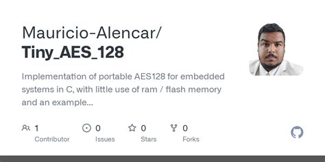 GitHub Mauricio Alencar Tiny AES Implementation Of Portable AES For Embedded Systems