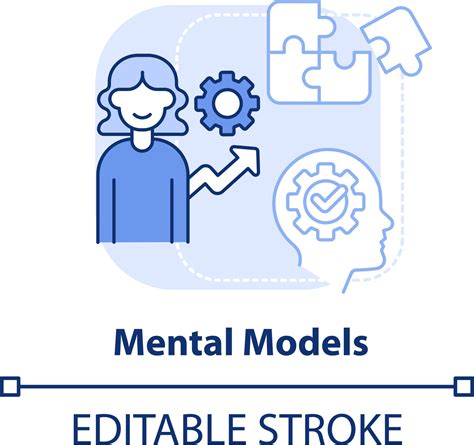 Mental Models Light Blue Concept Icon Basic Life Skill Abstract Idea Thin Line Illustration