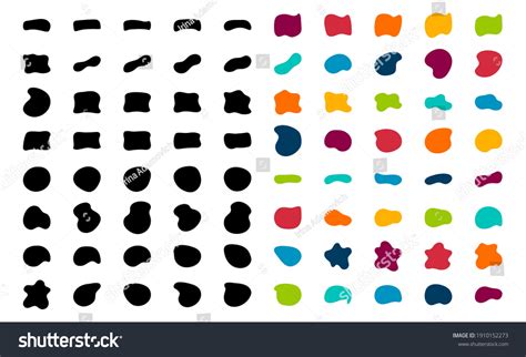 Blob Shapes Vector Set Organic Abstract Stock Vector Royalty Free Shutterstock