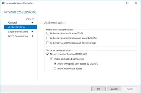 Vmware 67 Mount Nfs From Server 2016 Server Fault