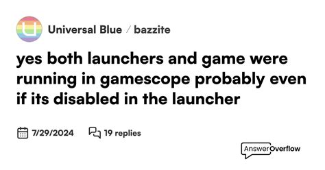 yes both launchers and game were running in gamescope probably even if