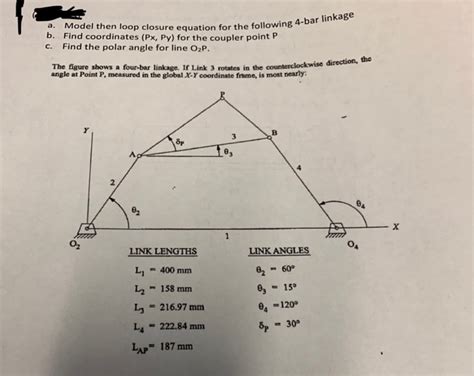 Solved A Model Then Loop Closure Equation For The Following
