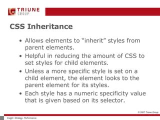 Introduction To Cascading Style Sheets CSS PPT Web Design And HTML Internet
