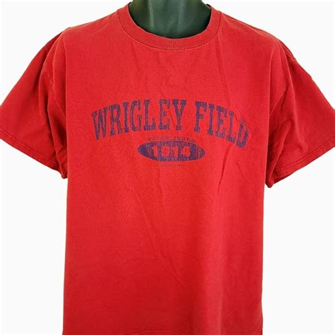 Wrigley Field T Shirt Vintage Y2k 2002 Chicago Cubs Mlb Baseball Mens