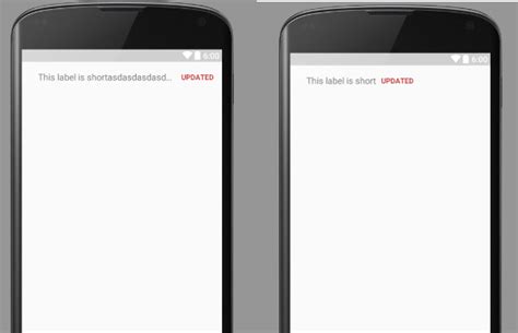 Android Fixed Width Textview Next To Variable Width Textview Stack Overflow