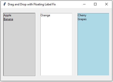 Python GUI Drag And Drop With Tkinter
