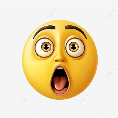 놀랍고 흥분된 표정을 지닌 노란색 얼굴과 감정 이모티콘 노란색 감정 이모티콘 Png 일러스트 및 이미지 에 대한 무료 다운로드 Pngtree