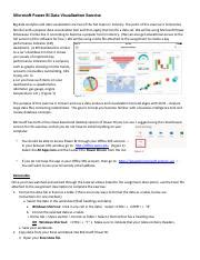 Microsoft Power BI Data Visualization Exercise Course Hero