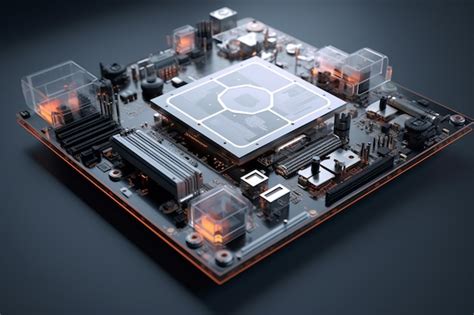 Premium Ai Image Computer Processor 3d