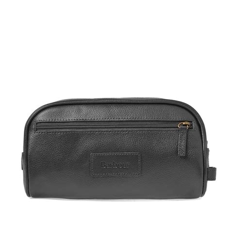 Barbour Leather Washbag Barbour
