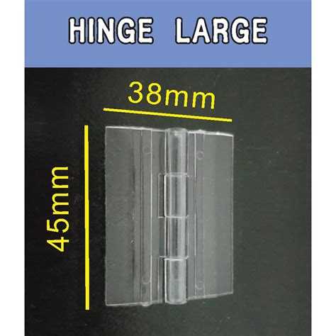 Clear Acrylic Hinge Lock Handle Hasp Folding Knob Concealed Hinges